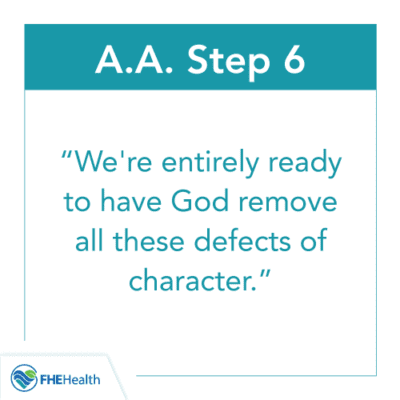Step 6 AA: How to Address Character Defects - Questions | FHE Health