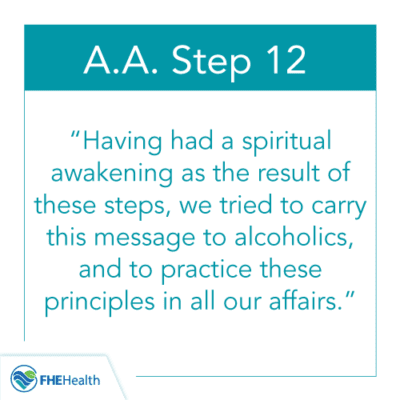 Living Step 12: Sharing Your Spiritual Awakening in Recovery | FHE Health