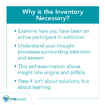 Step 4 A.A.: Taking Your Fearless Moral Inventory | FHE Health | FHE Health