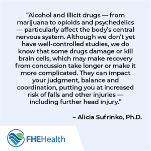 Why Drinking With a Concussion Is Not Safe - FHE Health | FHE Health